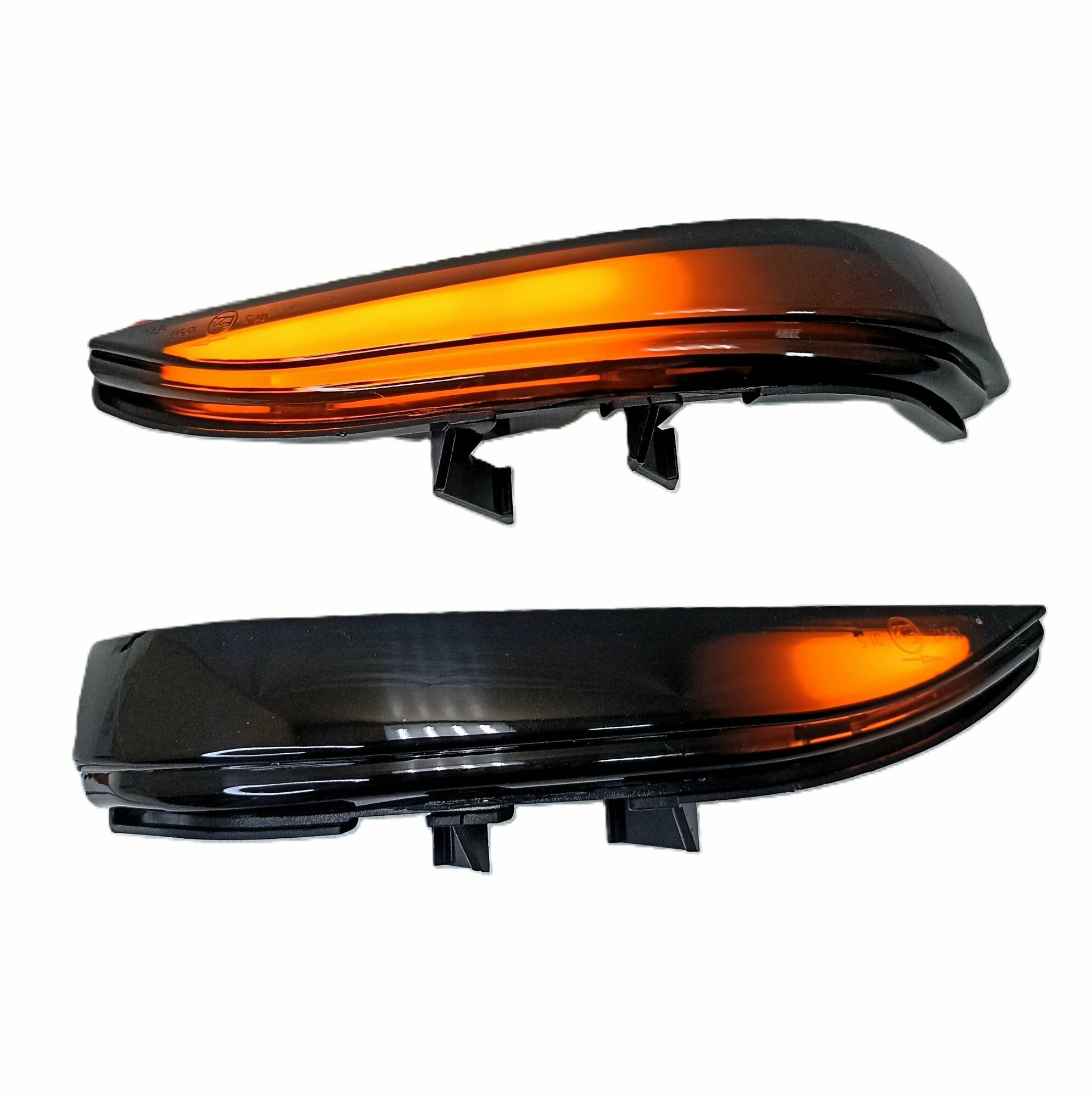 Повторитель поворота зеркала Американки (комплект 2шт.) Лада Веста, Vesta диодный Мульти плазма Желтые Тонированные