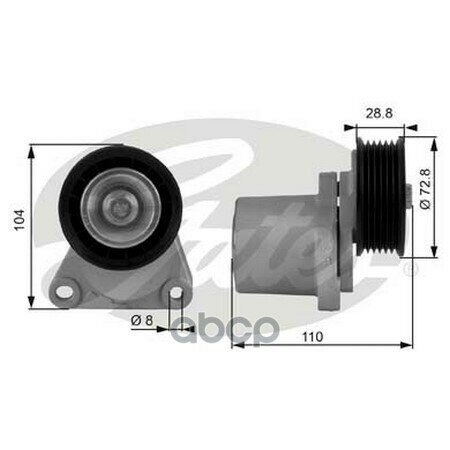 Натяжитель ремня gates арт. t38204