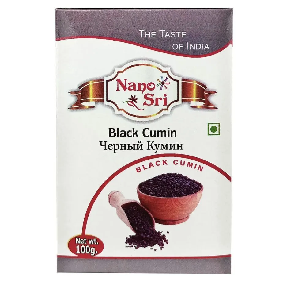 Кумин семена черные Cumin seeds Наносри (Индия) 2 упоковки по 100 гр