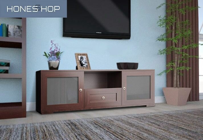 Тумба под ТВ Квито ЛДСП орех мария луиза, 129.9х40х52