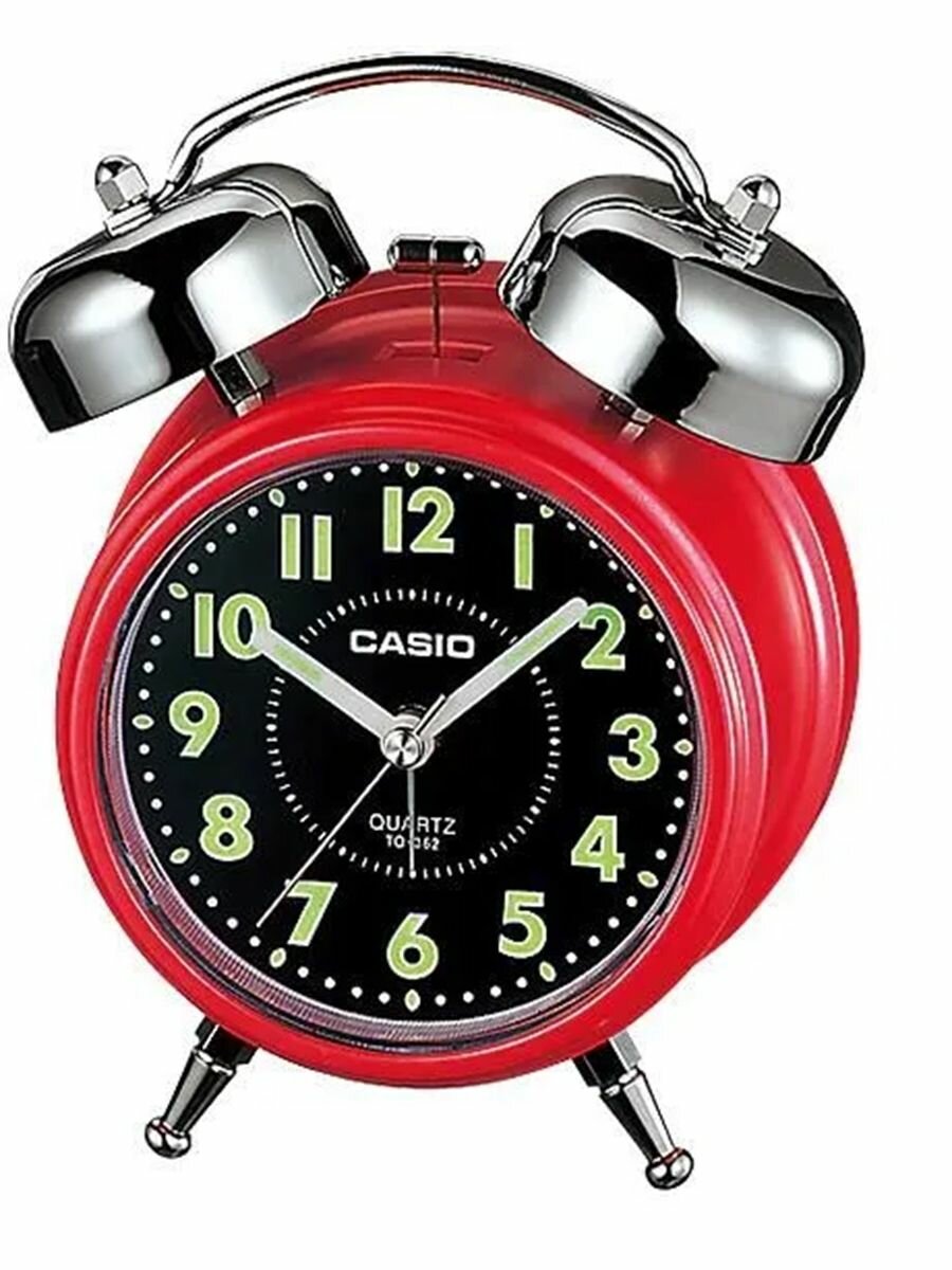 Наручные часы Casio TQ-362-4A, красные/черные, кварцевый механизм, пластик, 13,5x10,5 см