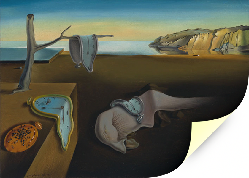 "Постоянство памяти", Дали, Сальвадор, картина (репродукция) (40х29 см / без подрамника)