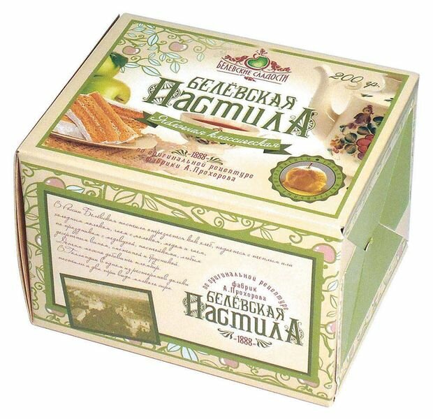 Пастила Белевская Яблочная кор. 100г