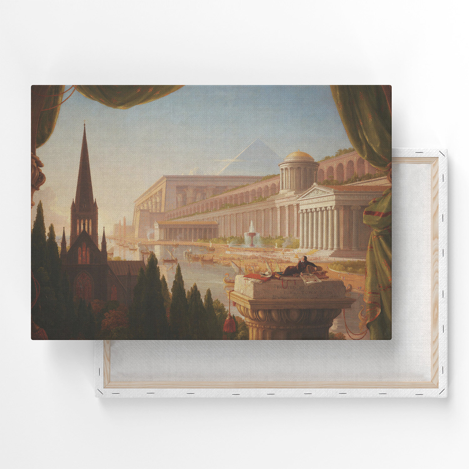 Картина на холсте, репродукция / Томас Коул - The Architects Dream / Размер 40 x 53 см