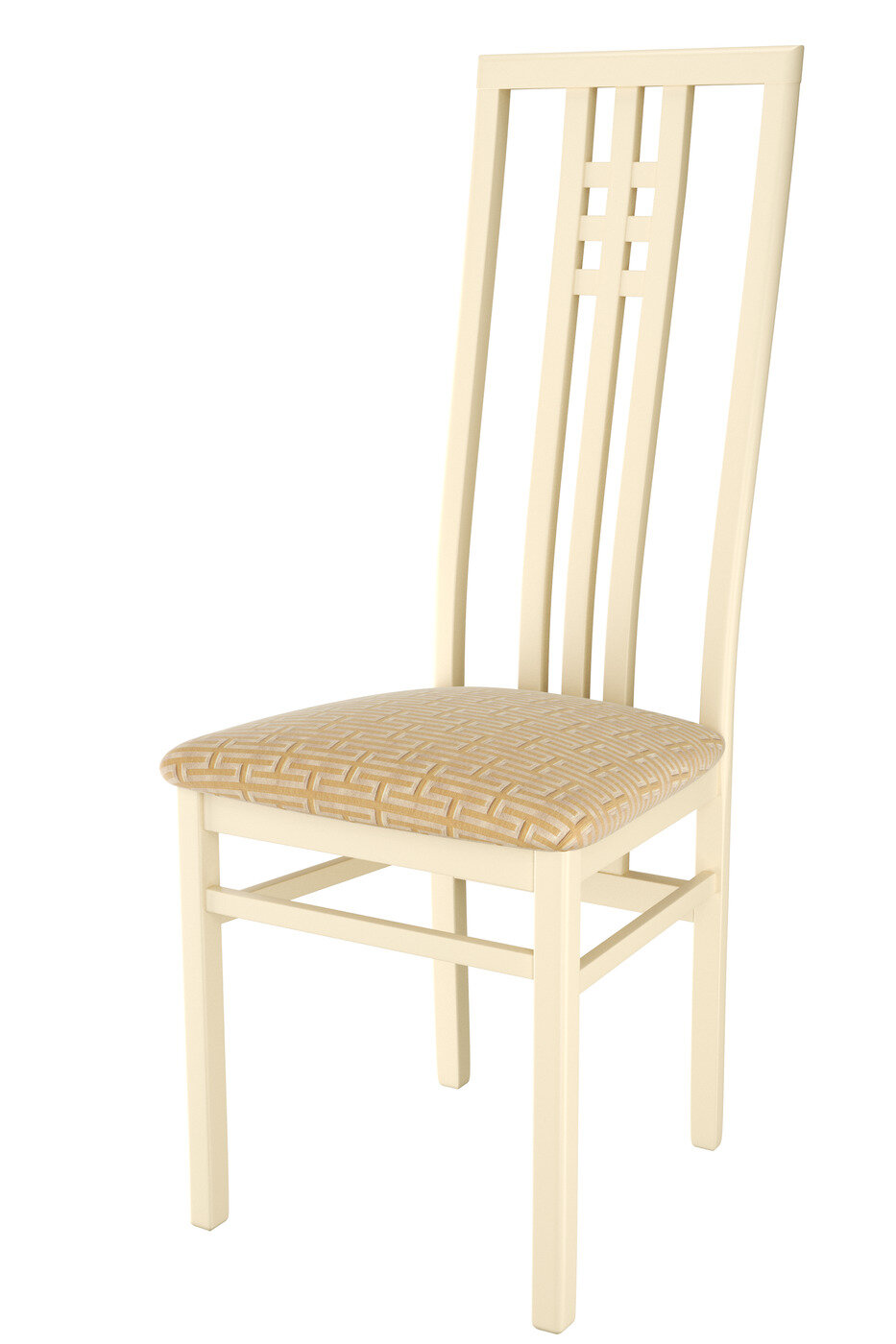 Стул Скала для кухни деревянный высокий со спинкой, с мягкой сидушкой, кухонный, стулья с мягким сиденьем, мебель минимализм, модерн