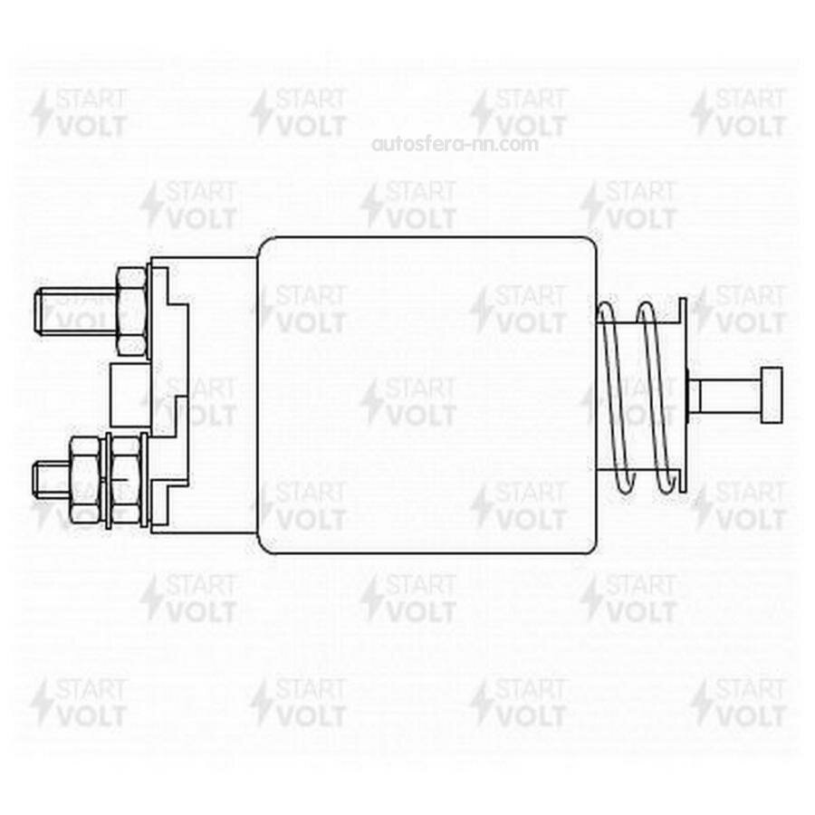 STARTVOLT VSR0806 Реле втягивающее стартера для а/м Hyundai Solaris (10-)/Kia Ceed (06-) 1.4i/1.6i STARTVOLT VSR 0806