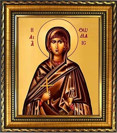 Фомаида Александрийская (Египетская) мученица. Икона на холсте. (30 х 40 см / В раме под стеклом).