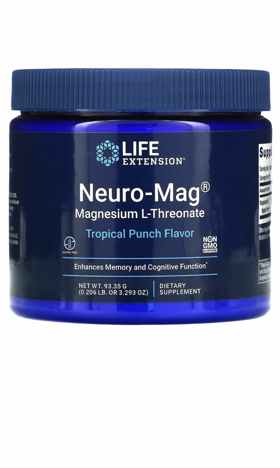 L-Треонат Магния LIFE EXTENSION Neuro-Mag Magnesium L-Threonate 93,35 грамм
