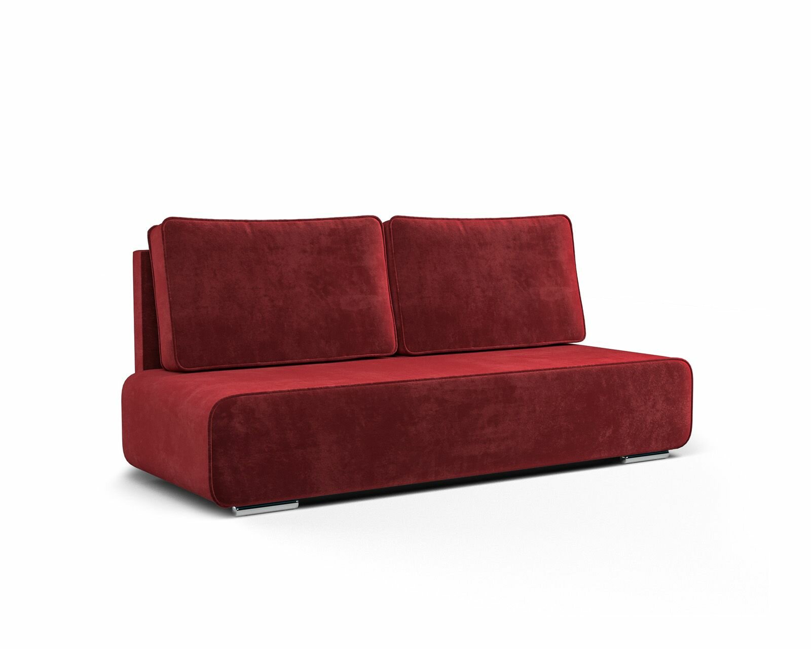 Диван еврокнижка Mebel-ars Марк Бархат красный STAR VELVET 3 DARK RED