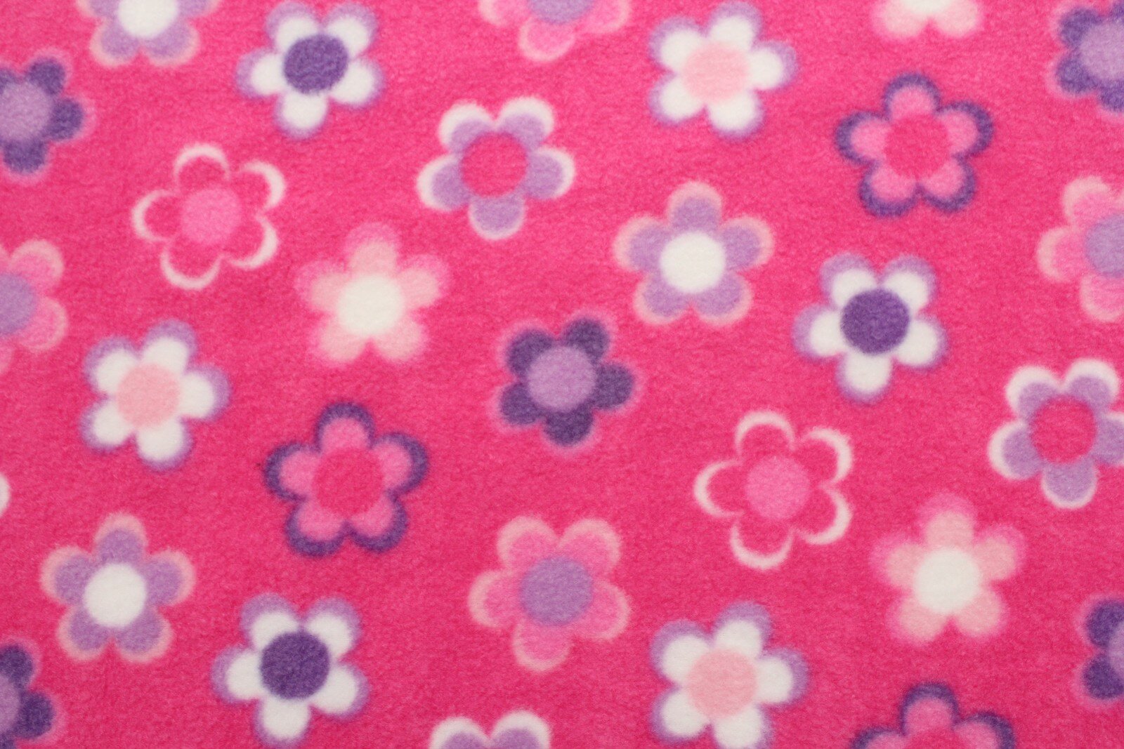 Ткань Полартек цветочек на розовом поле, 400 г/пм, ш150см, 0,5 м