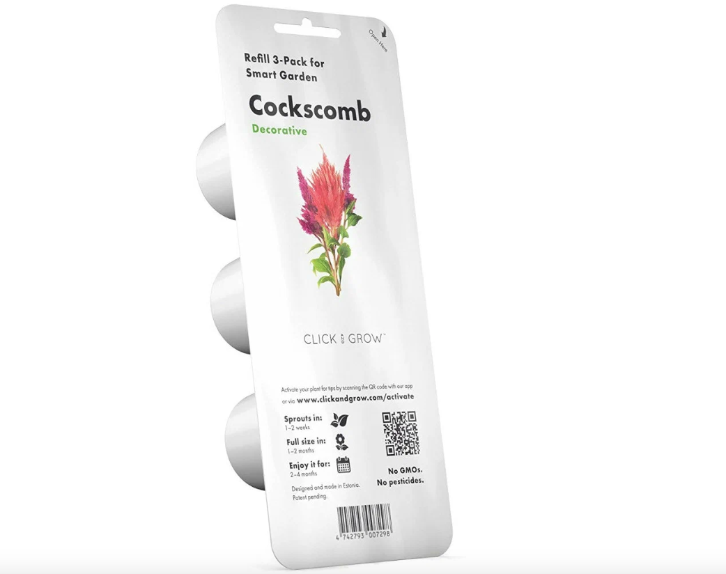 Набор картриджей для умного сада Click and Grow Refill 3-Pack Целозия (Cockscomb)