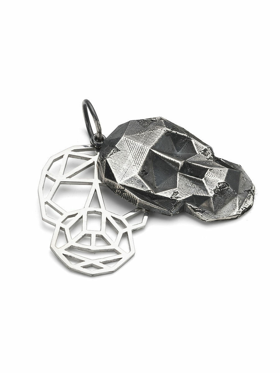Подвеска, серебро, 925 проба, чернение
