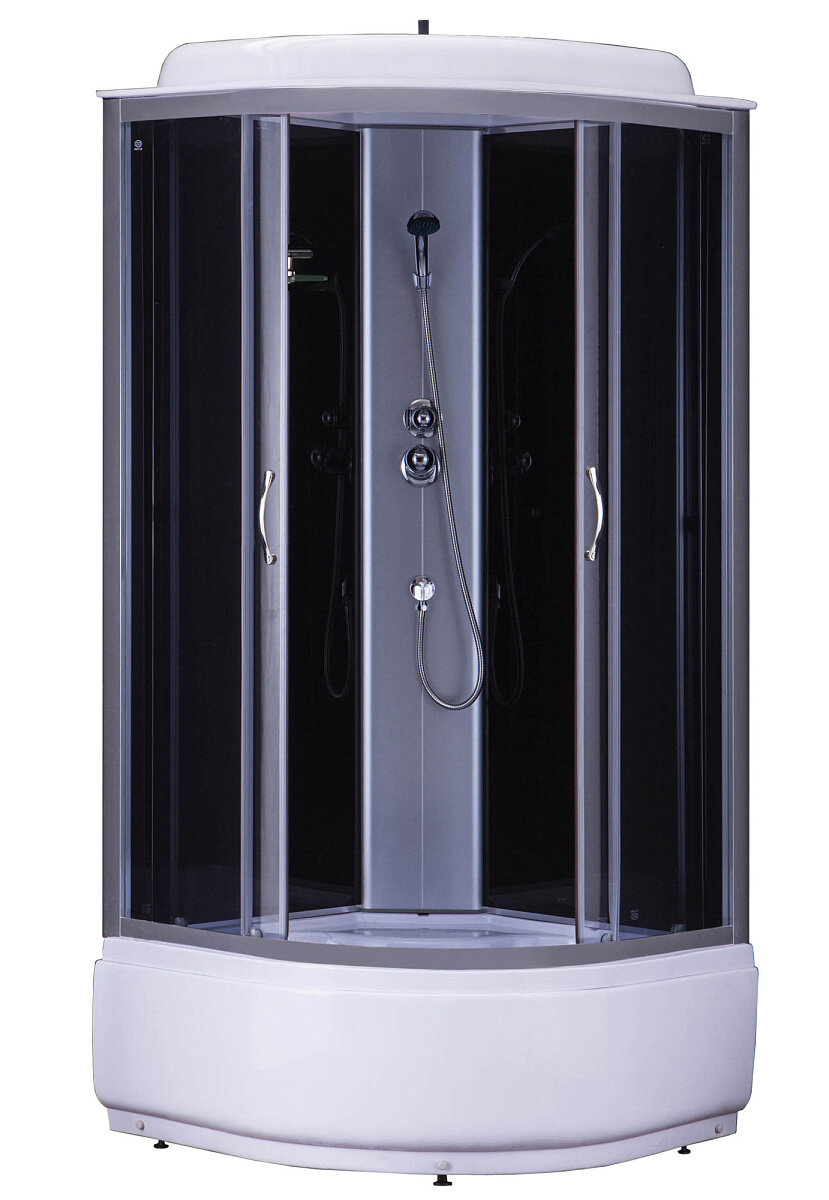 Душевая кабина Loranto CS-6680G 80х80 тонированное стекло/профиль хром