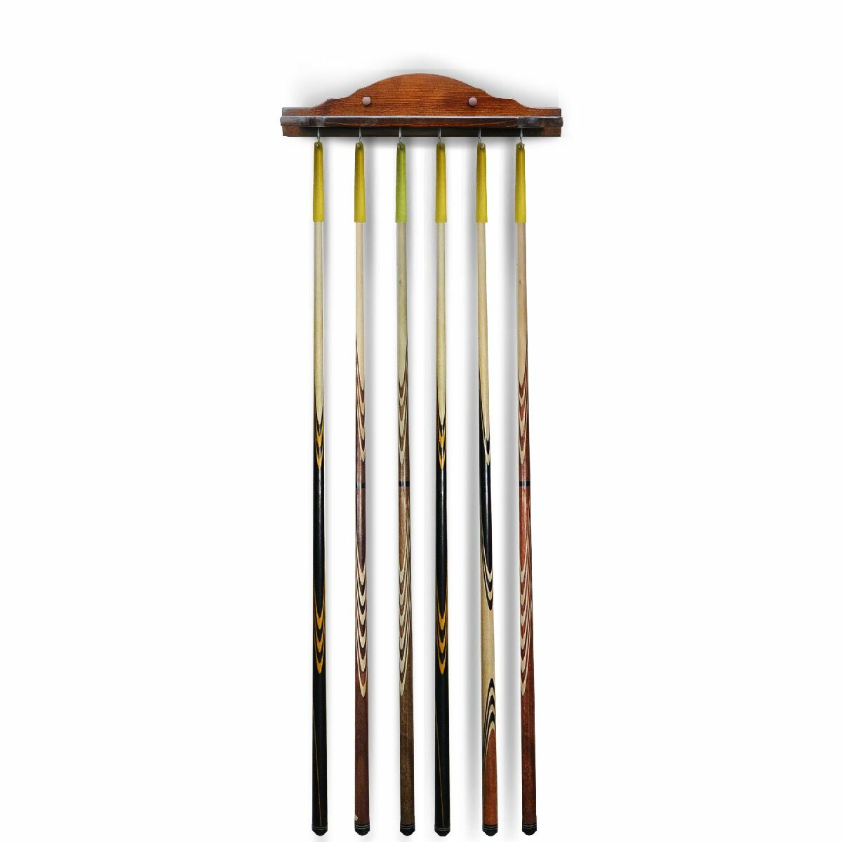 Киевница Старт, настенная, на 6 киёв, сосна, подвесы, коричневая