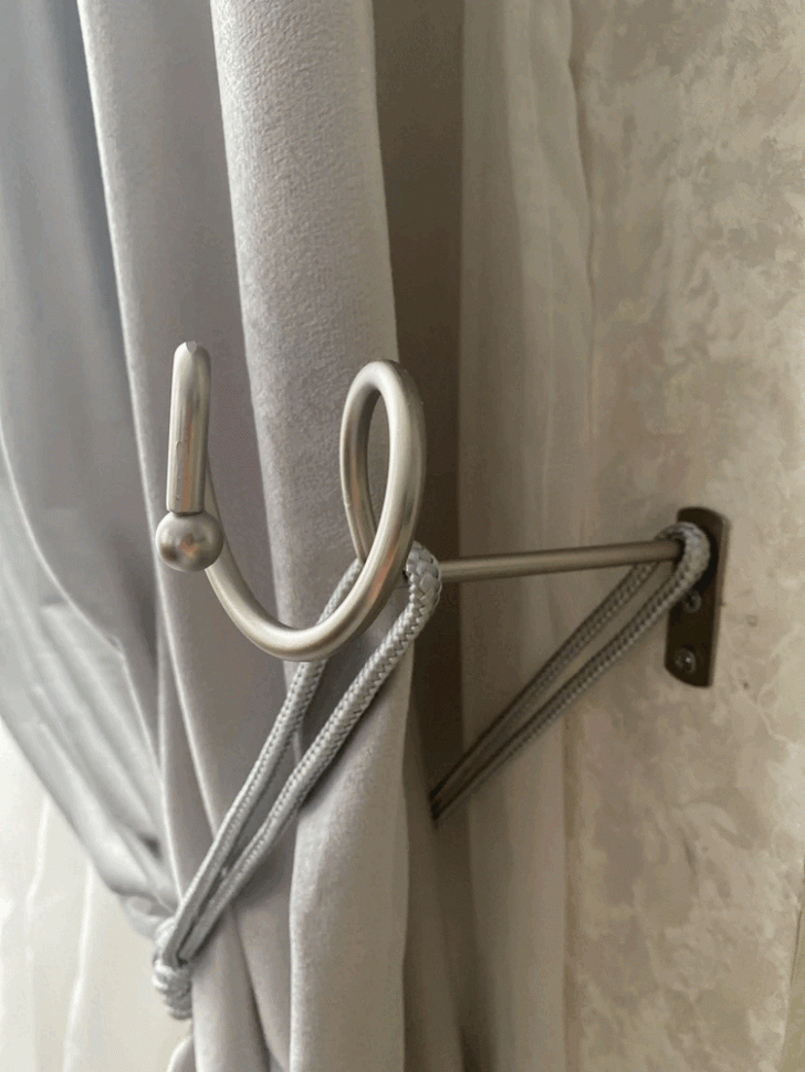 Держатель для штор из металла 2 шт