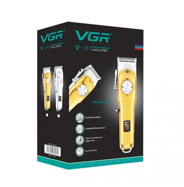 Машинка для стрижки VGR V-181, золотой