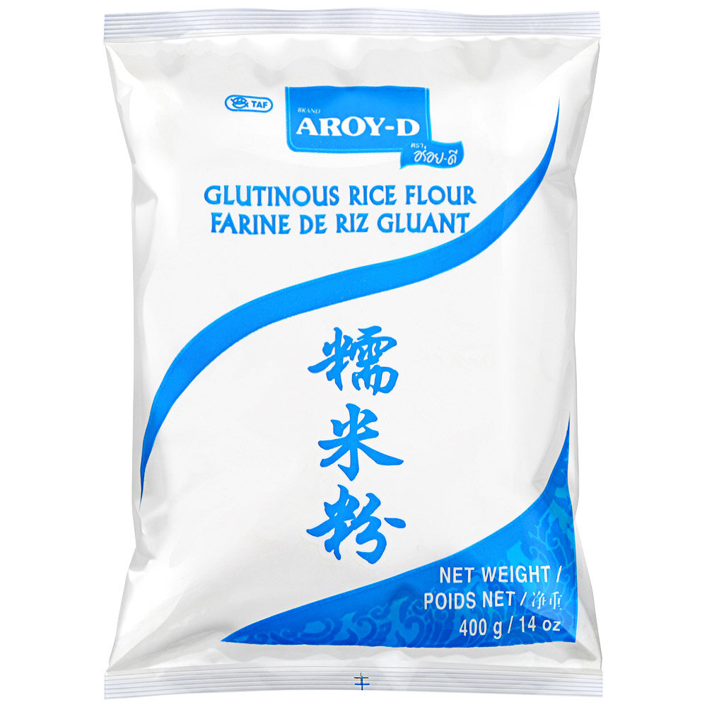 GLUTINOUS RICE FLOUR, AROY-D (клейкая рисовая мука, арой-д), 400 г.