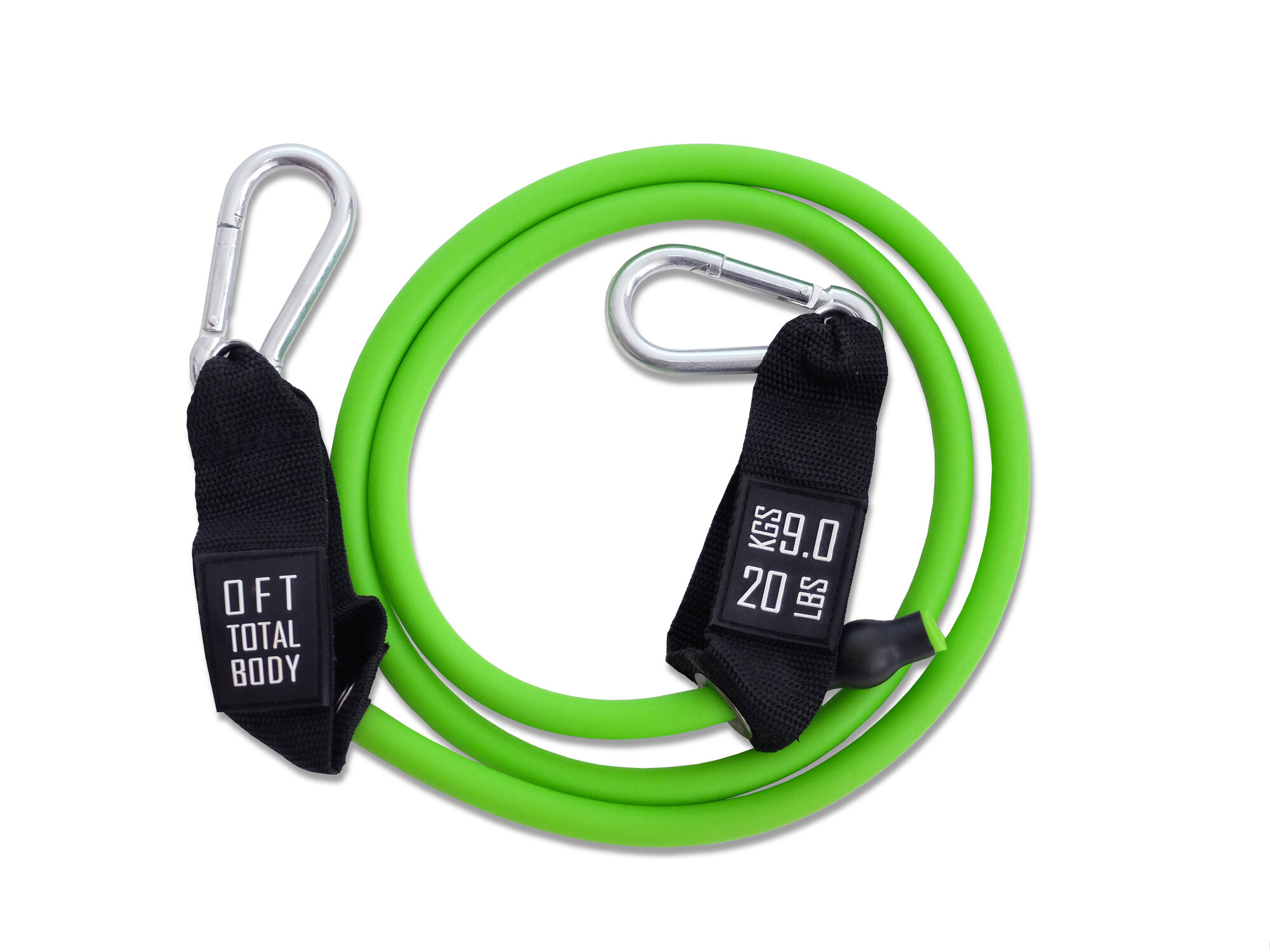 Эспандер из натурального латекса с карабинами сопротивление 20 lbs Original FitTools