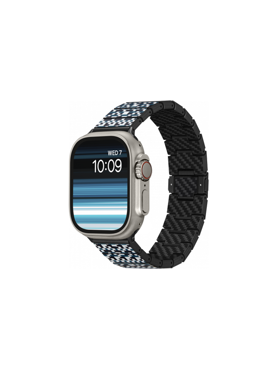 Карбоновый браслет Pitaka для Apple Series 9-1, SE и Ultra 2 / Ultra - Mosaic