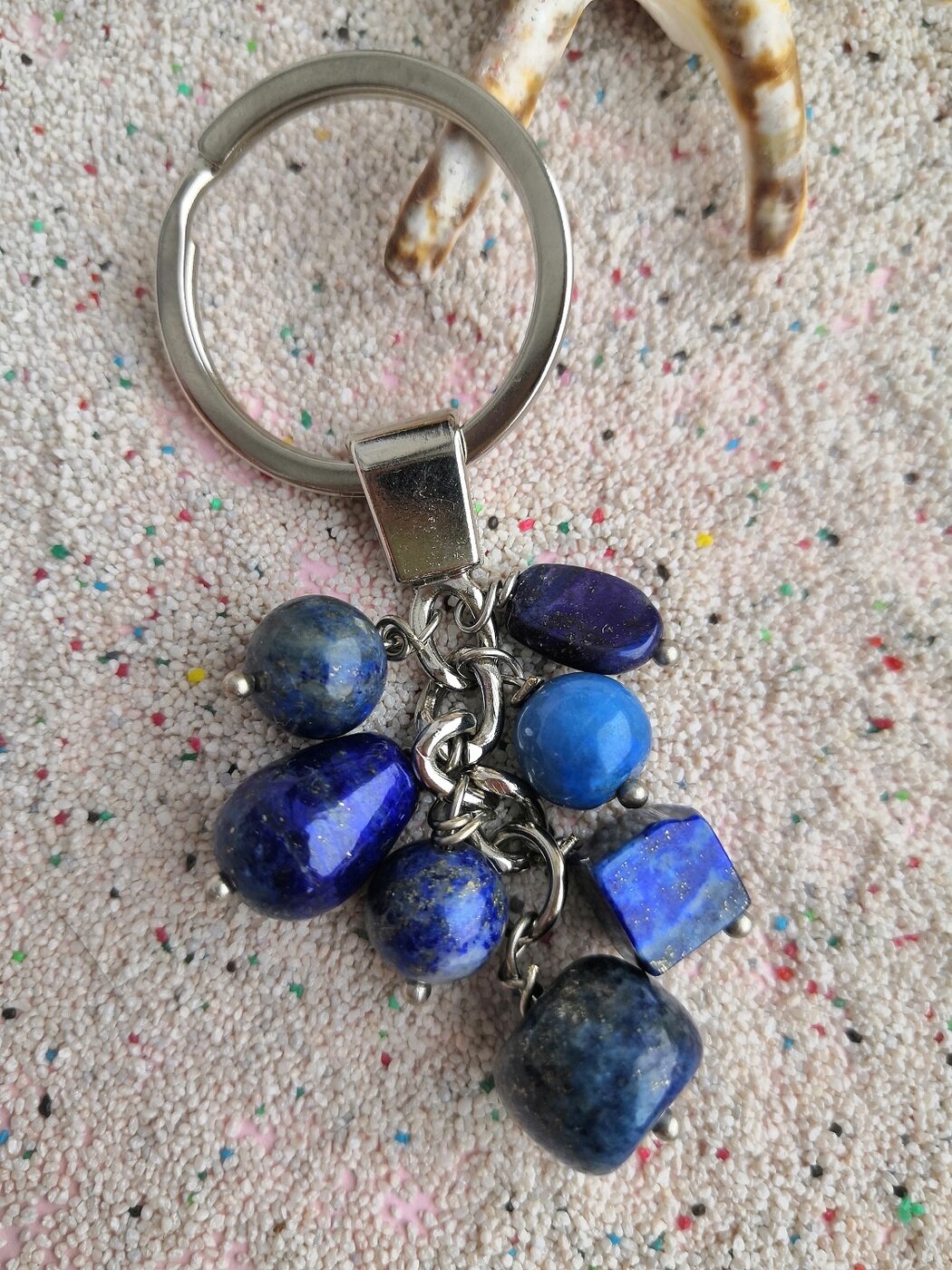 Брелок из натуральных камней : лазурит