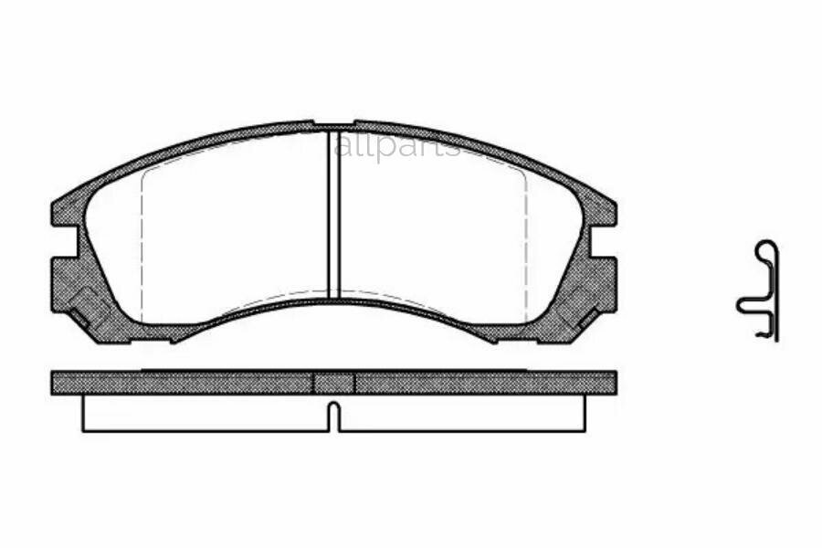 REMSA 035422 354 22 765FDB=572370B ! колодки дисковые п.\ Mitsubishi Space Wagon 2.4GDi 98>/Gear 2.0-2.5TD 95>