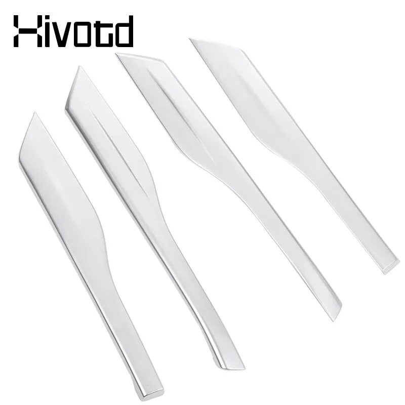 ABS внутренняя дверь автомобиля, боковая пластина, наклейка, накладка, декоративные стили, Silver