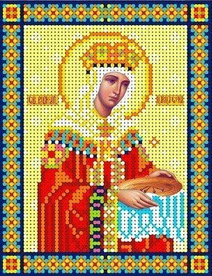 Набор для вышивания Каролинка #кбин(Ч) 5028 Святая Елена, Вышивка бисером, 13.5 х 17 см