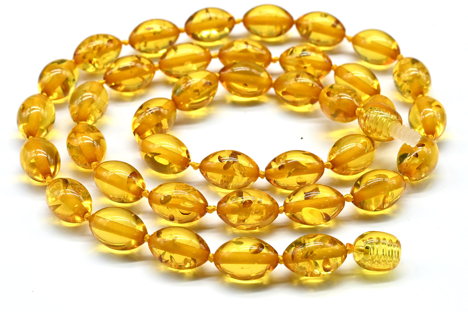 Бусы, янтарь