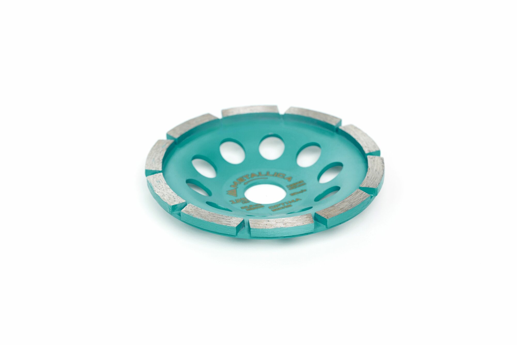 Чашка алмазная сегментная 1 ряд METALLICA Optima 125x22,2 мм, по бетону. В кор.