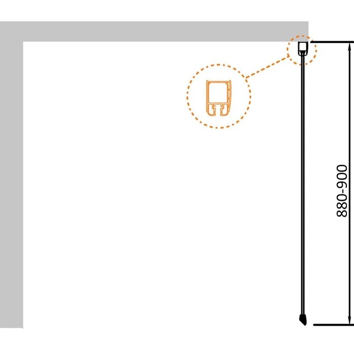 Eco-90-fix-c-cr боковая панель Cezares