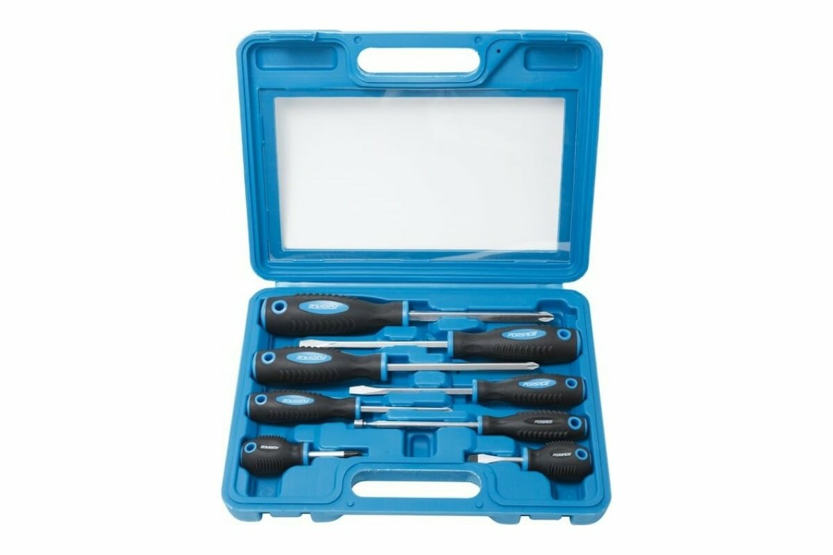 Forsage Profi 8 предметов магнитный набор отверток в кейсе F-7008A 27177 для ремонта