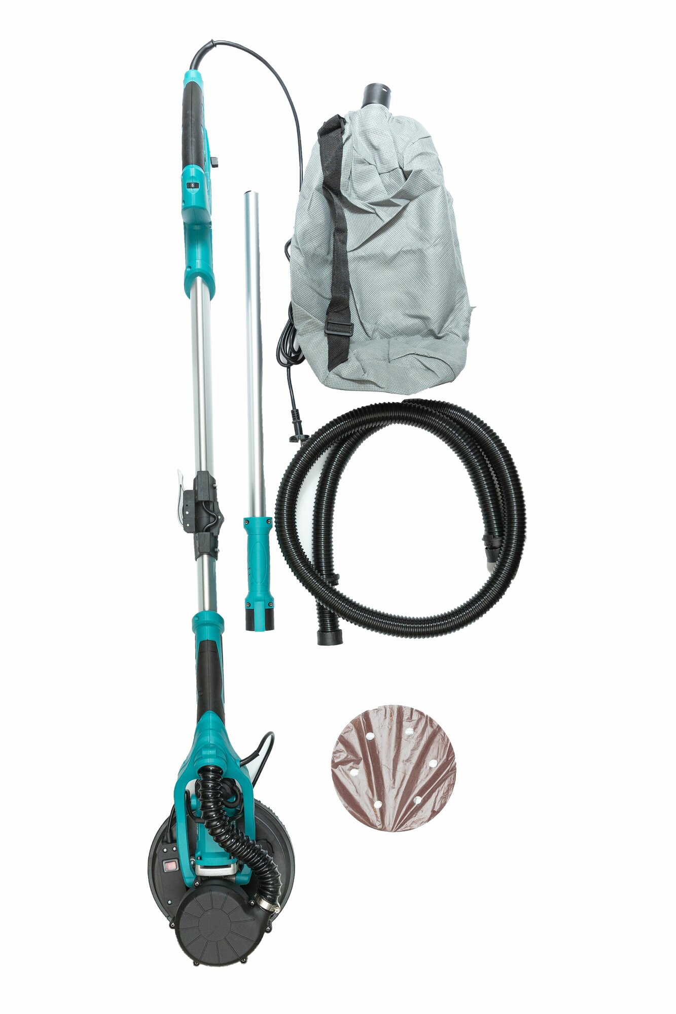 Malttec, Шлифовальная машина для стен и потолков (жираф), в кейсе, с подсветкой и пылесборником