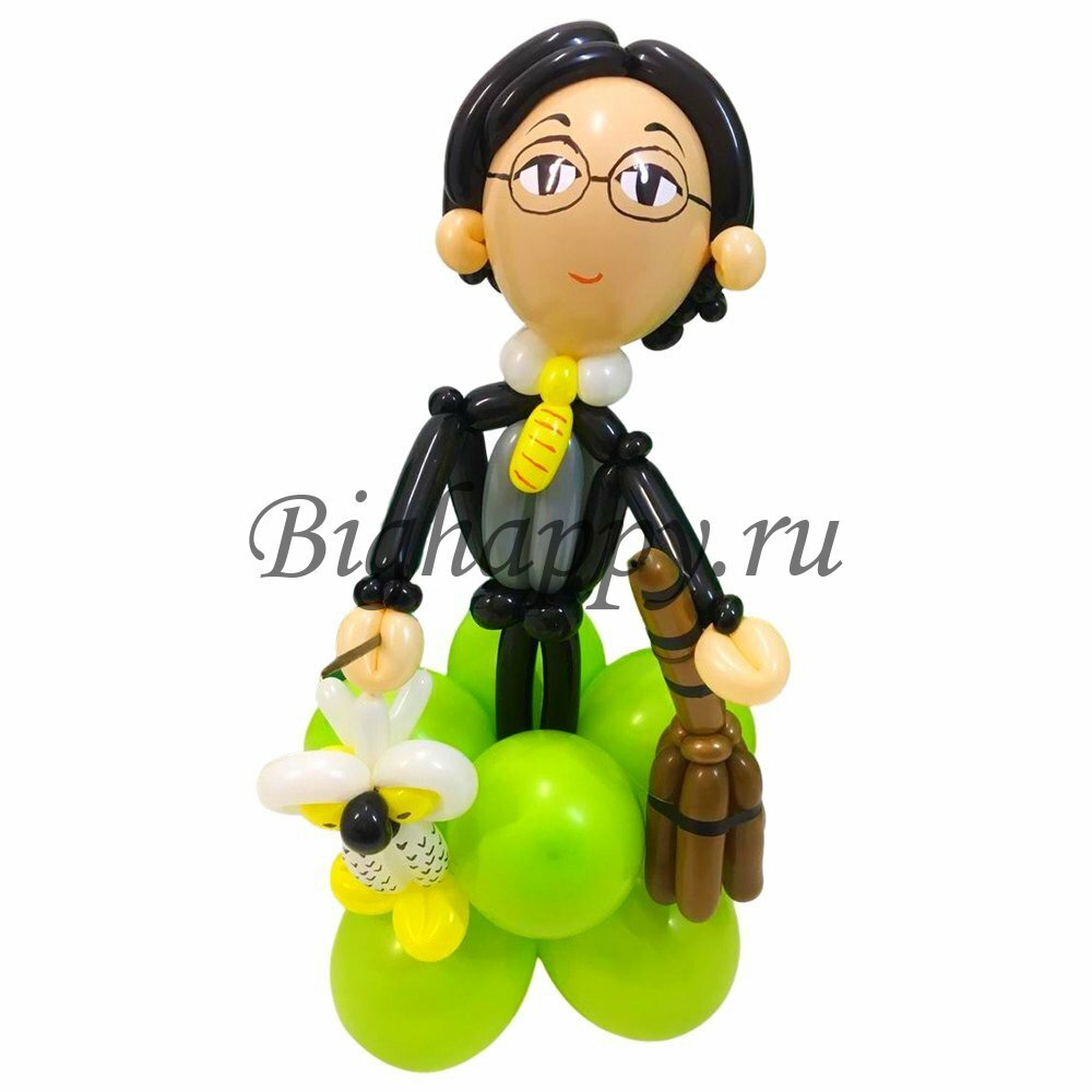 Фигура из шаров "Гарри Поттер с Буклей"