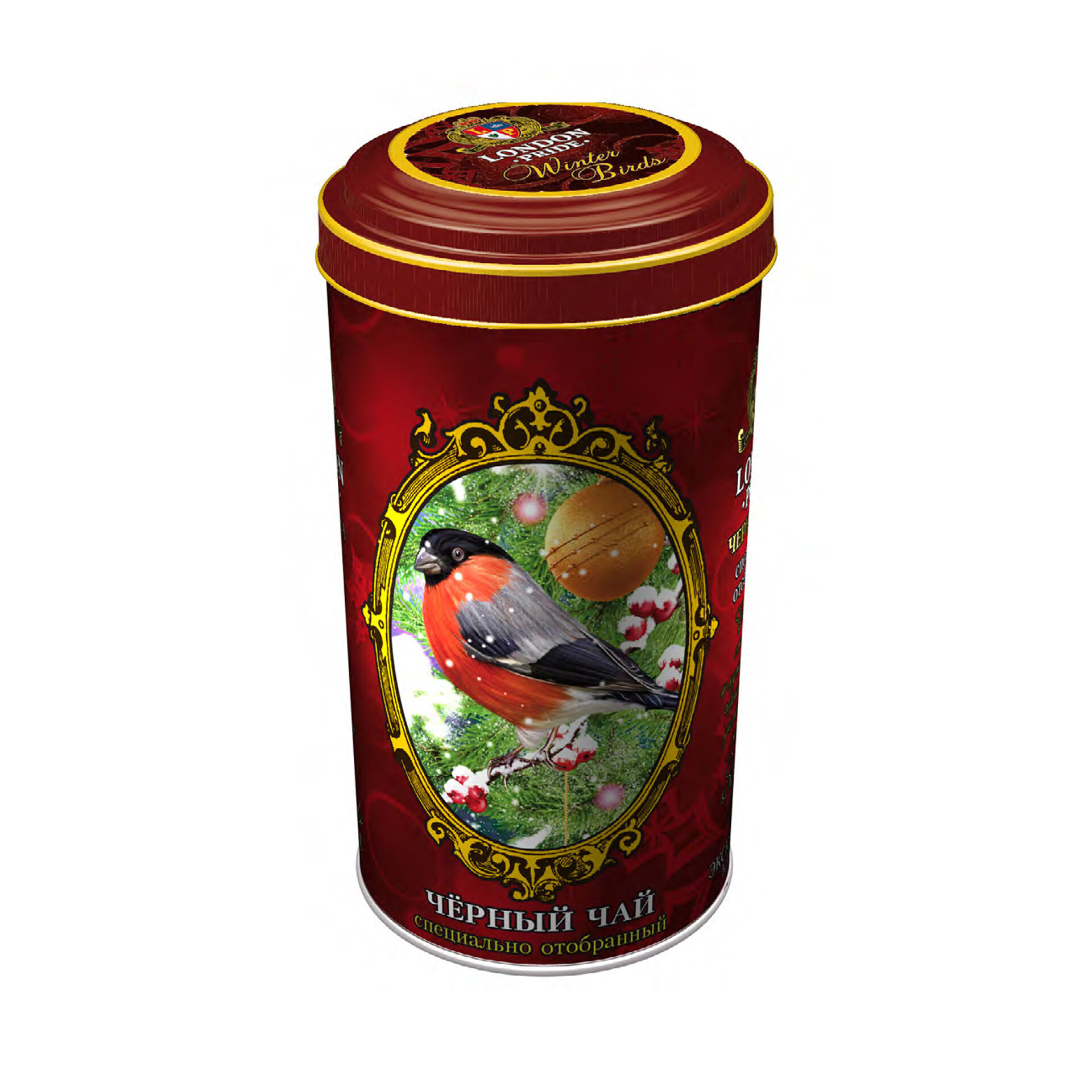 Чай лондон прайд черный листовой «Мята с лимоном» Новогодняя коллекция ж/б, 100гр