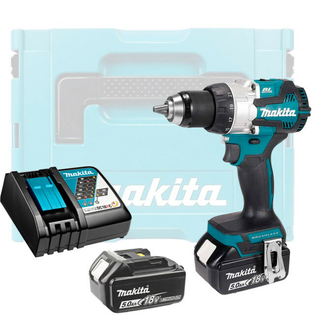 Дрель-шуруповерт Makita DDF489RTJ