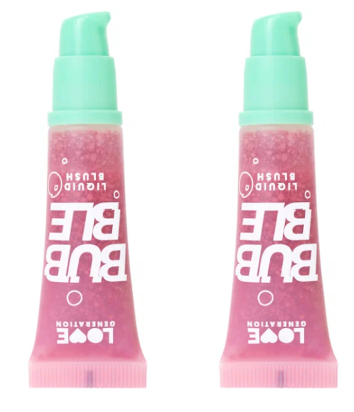 Румяна жидкие Love Generation Bubble, тон 01 розово-красный, 10 мл, 2 шт