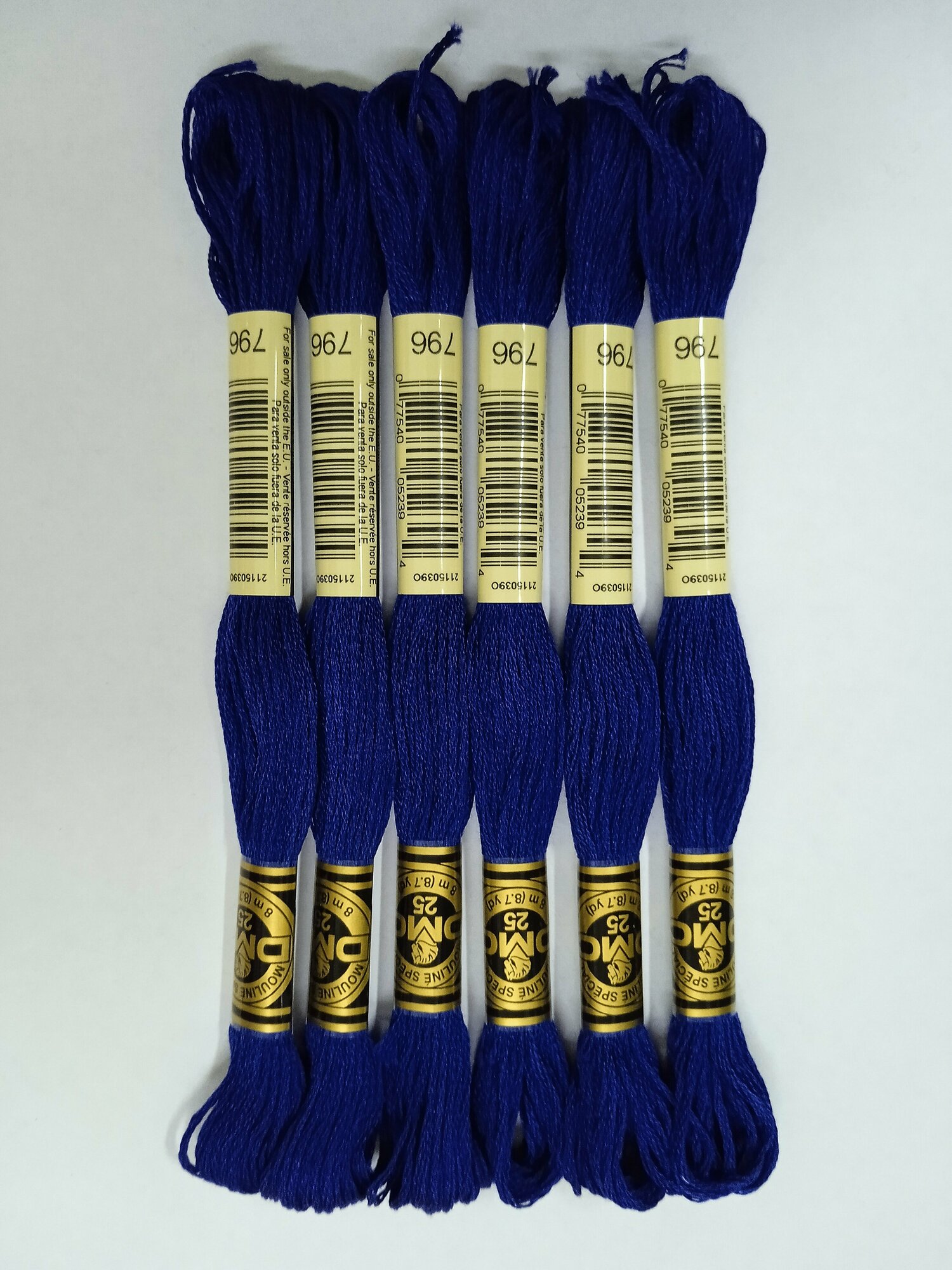 Набор ниток мулине, 8 м, 6 шт DMC-796_6