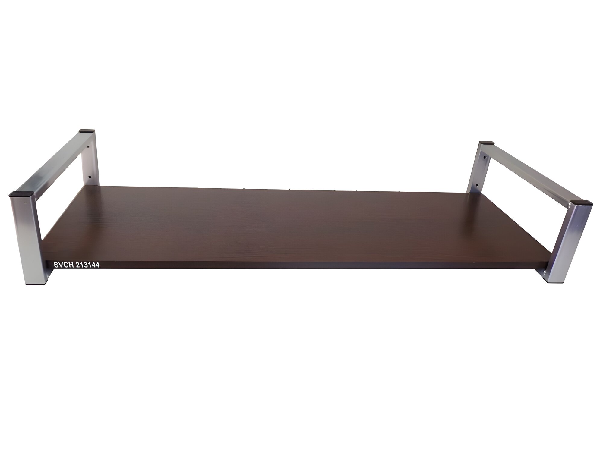 Полка для микроволновки GARROSS "SIBERIA 213144", 1 полка 30х90 см, высота 15 см, каркас серебристый, цвет полок венге