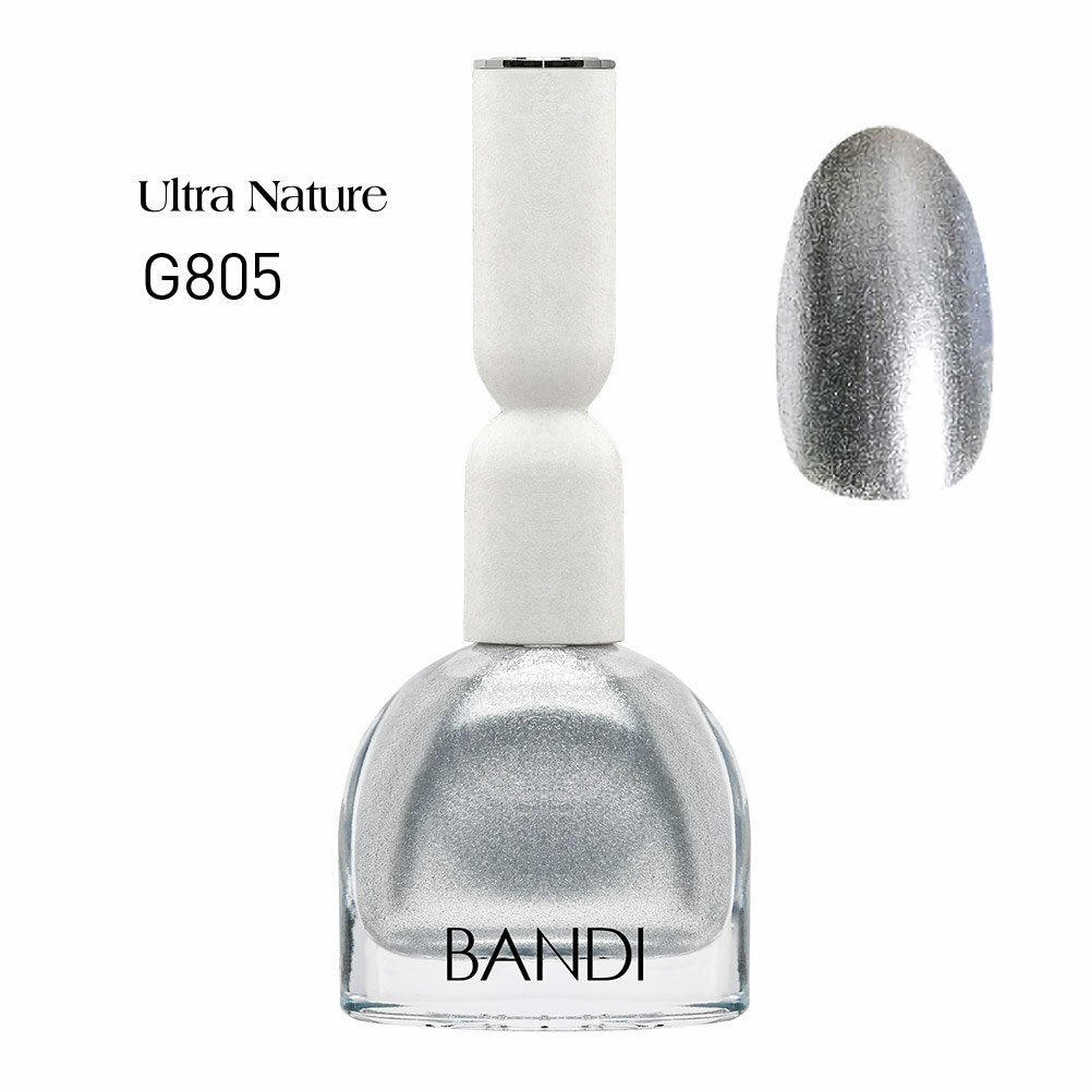 Лак для ногтей BANDI Ultra Nature, Silky Silver, G805s, 10 мл