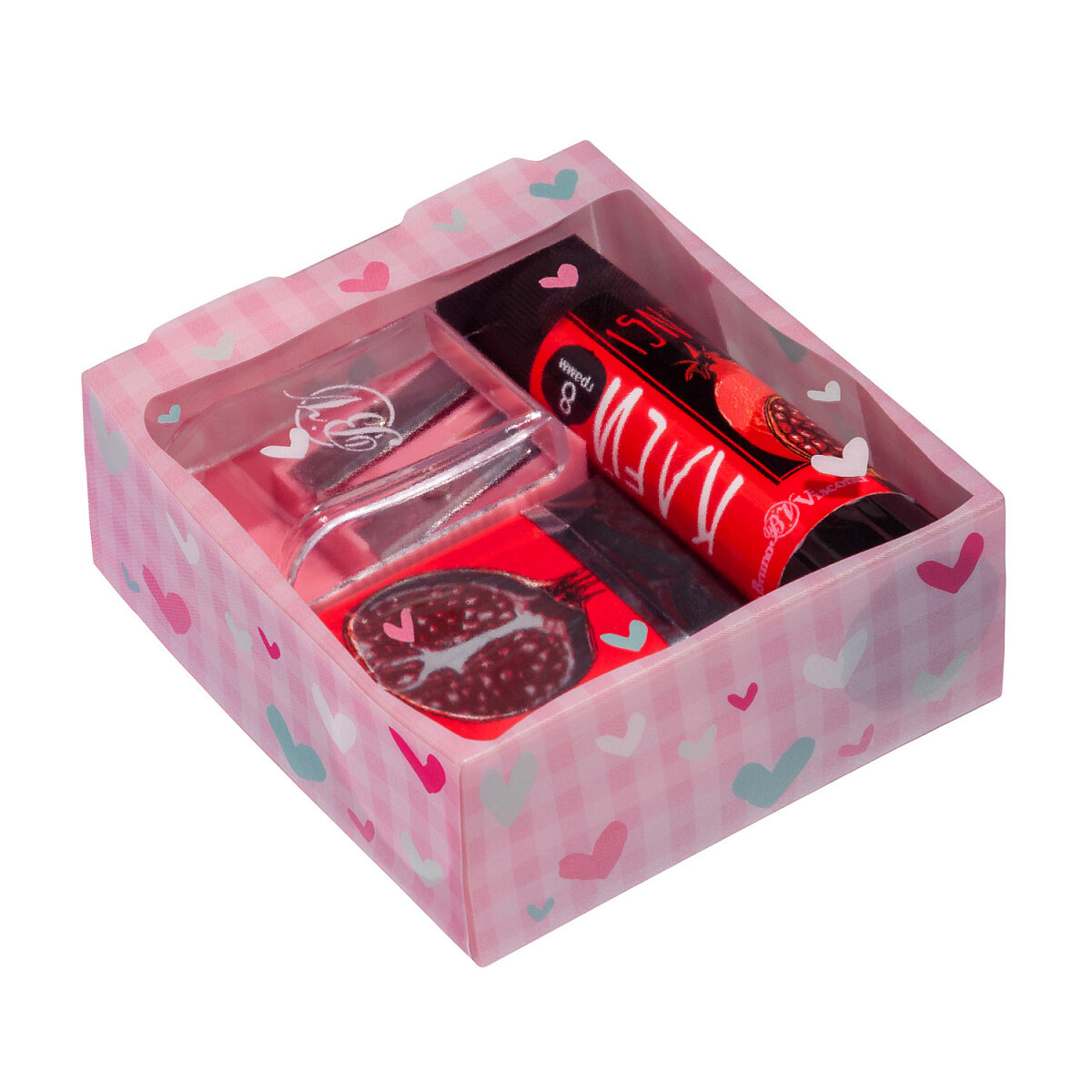 Канцелярский подарочный набор BV "Fresh & fruity. Гранат" (3 предмета)