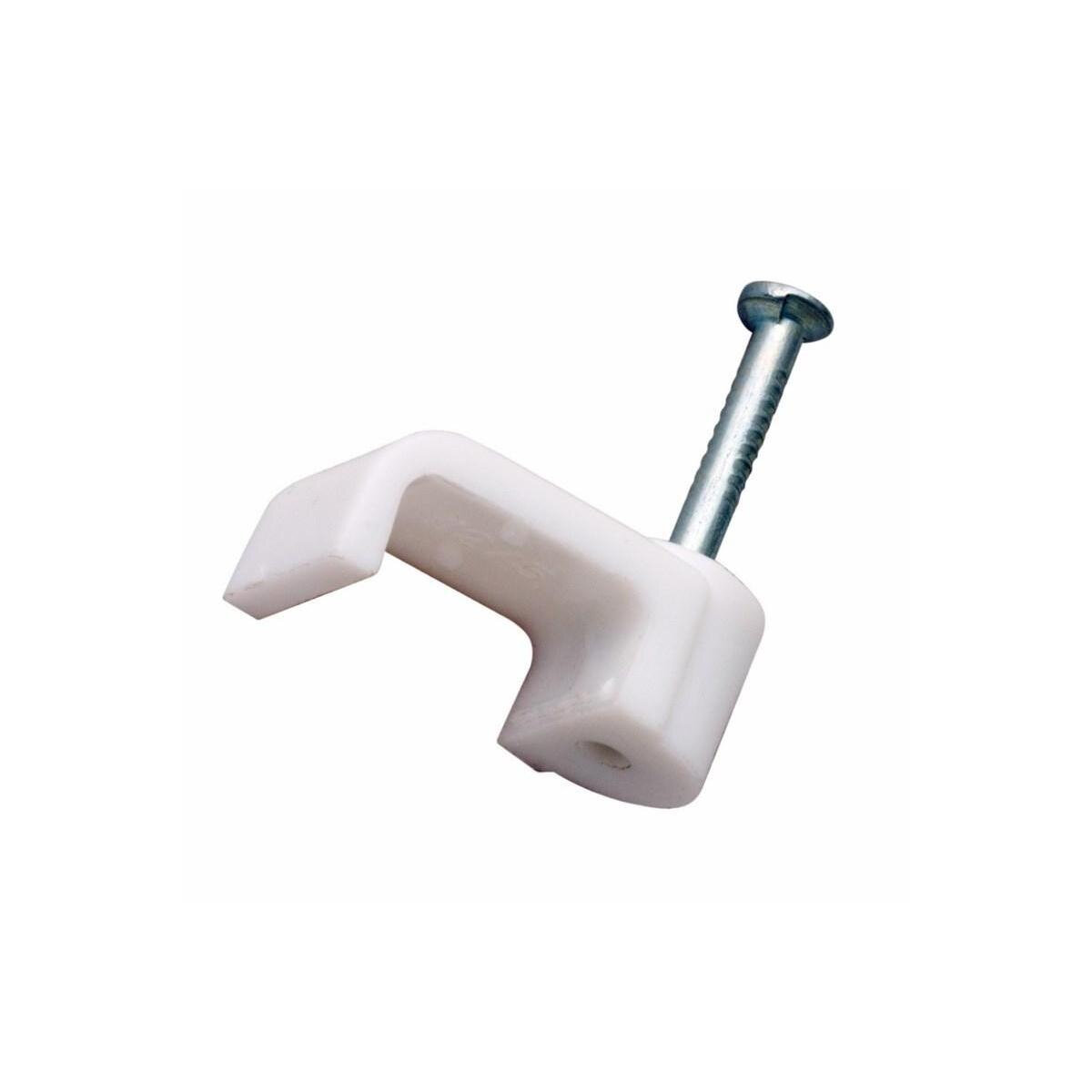 Скобы электроустановочные, 5 мм, прямоугольный профиль, 50 шт