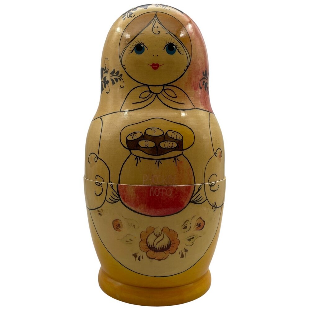 Игра Русское лото "Матрешка", дерево, роспись, лак, 1970-1980 гг, Киров, СССР
