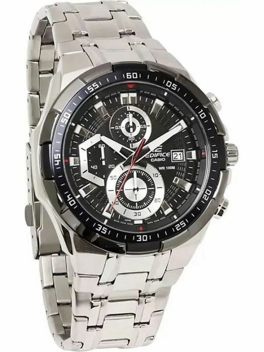Наручные часы CASIO, серебряный, черный — фото 1