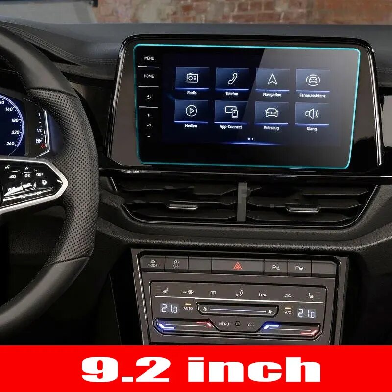 Защитная пленка на экран Volkswagen T-Roc 2022, 9.2 inch, GPS