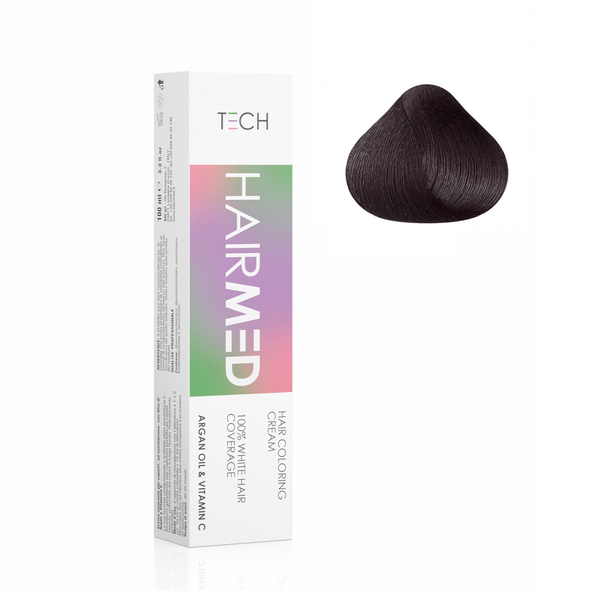 Крем - краска для волос профессиональная Hairmed 4/14 Каштановый Шоколадный, 100 мл