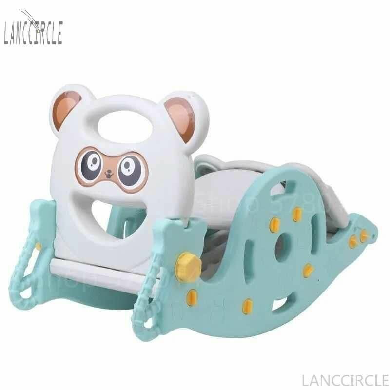 Детская горка "три в одном", кресло-качалка, баскетбольное кольцо, семейный спортивный центрLANCCIRCLE