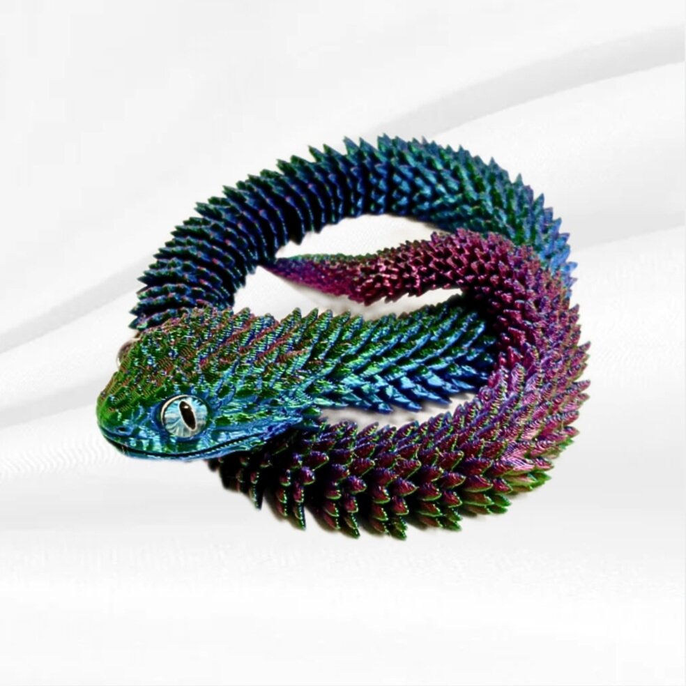 Игрушка-змея подвижная 3D