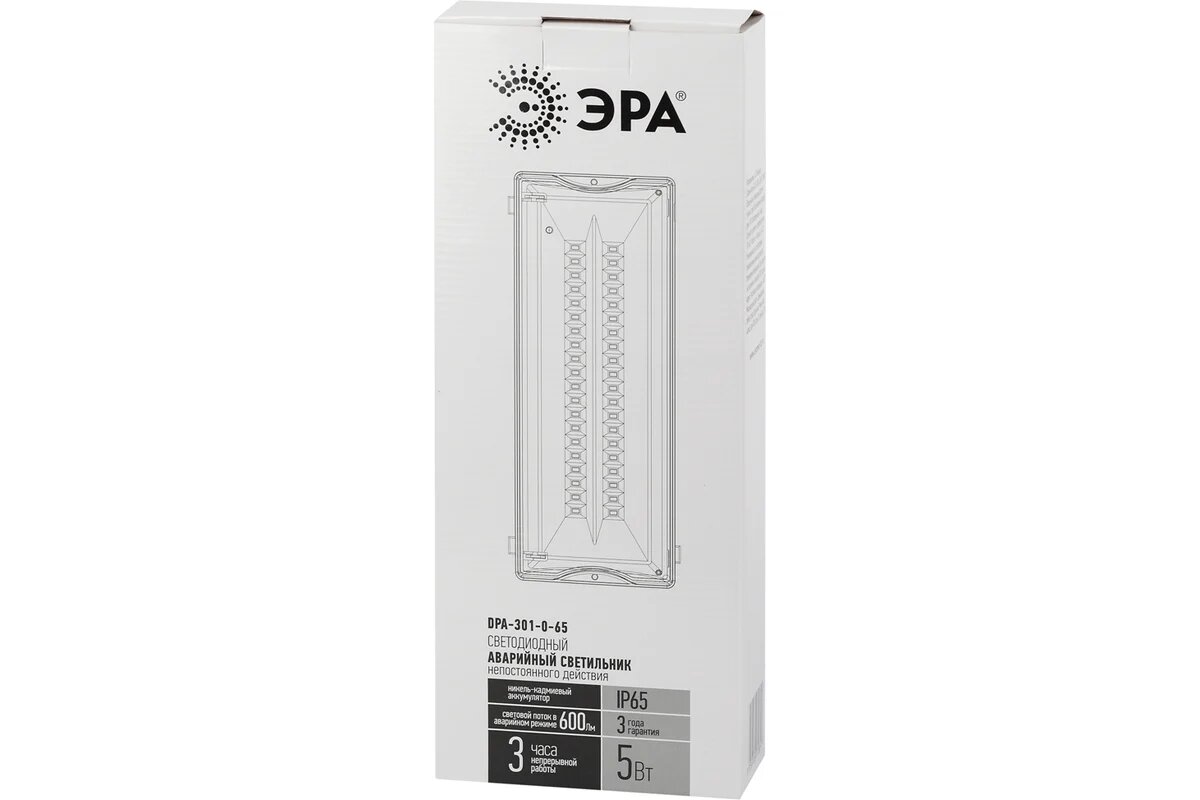 ЭРА DPA301065 аварийный светодиодный светильник 40LED, 3 ч автономного питания для помещений