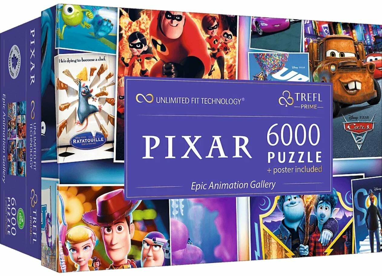 Пазл детский Trefl 6000 деталей: Персонажи мультфильмов Pixar