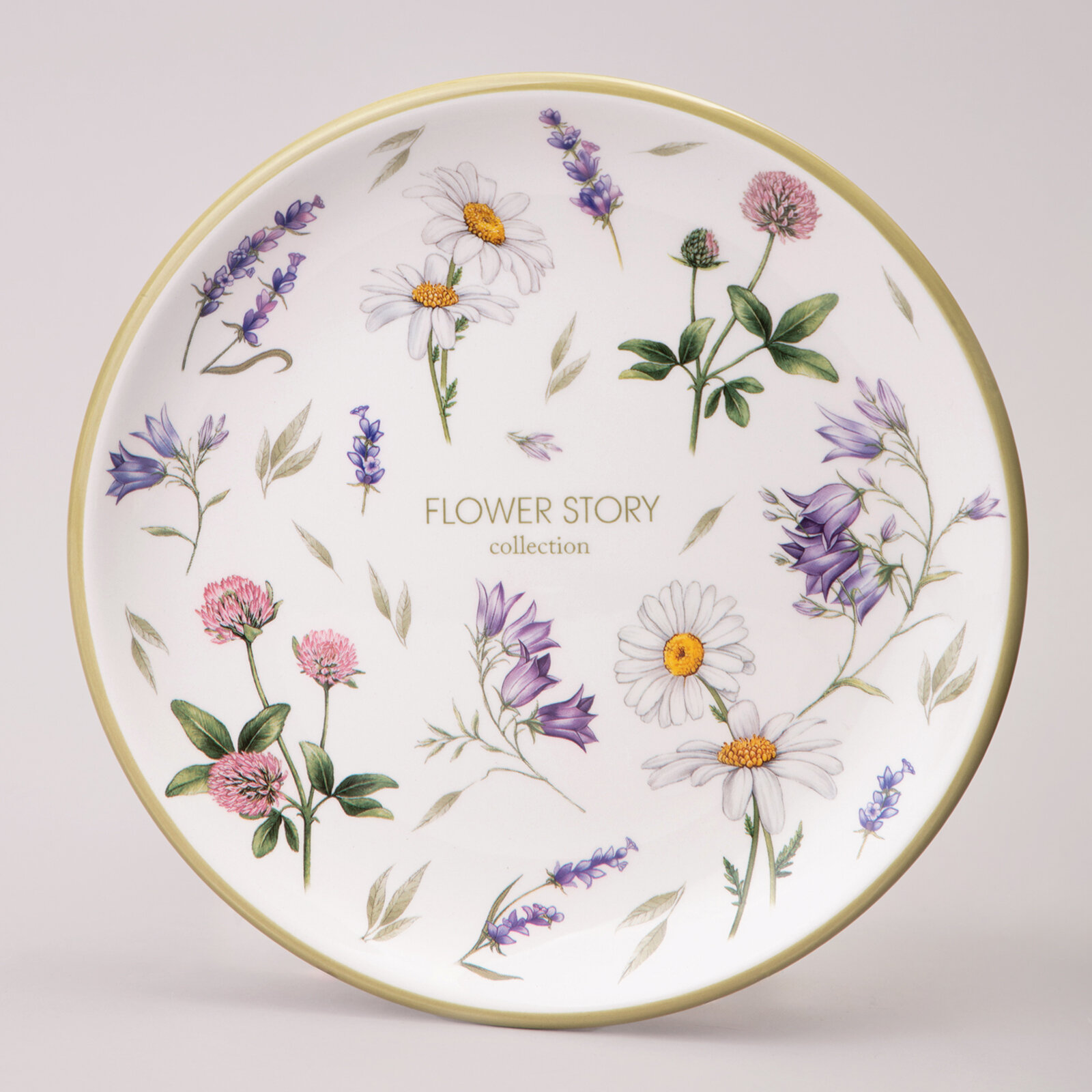 Тарелка закусочная agness flower story 21*2,5 см KSG-358-2172